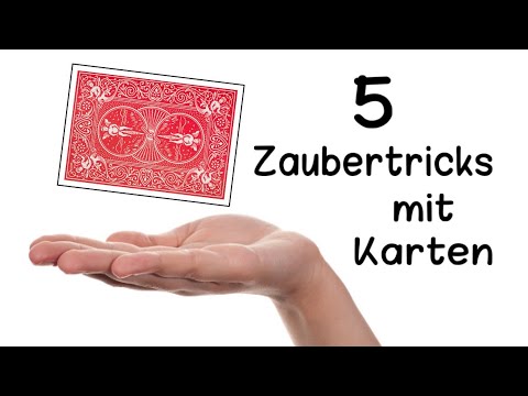 5 Zaubertricks NUR mit Karten ZUM NACHMACHEN 😍