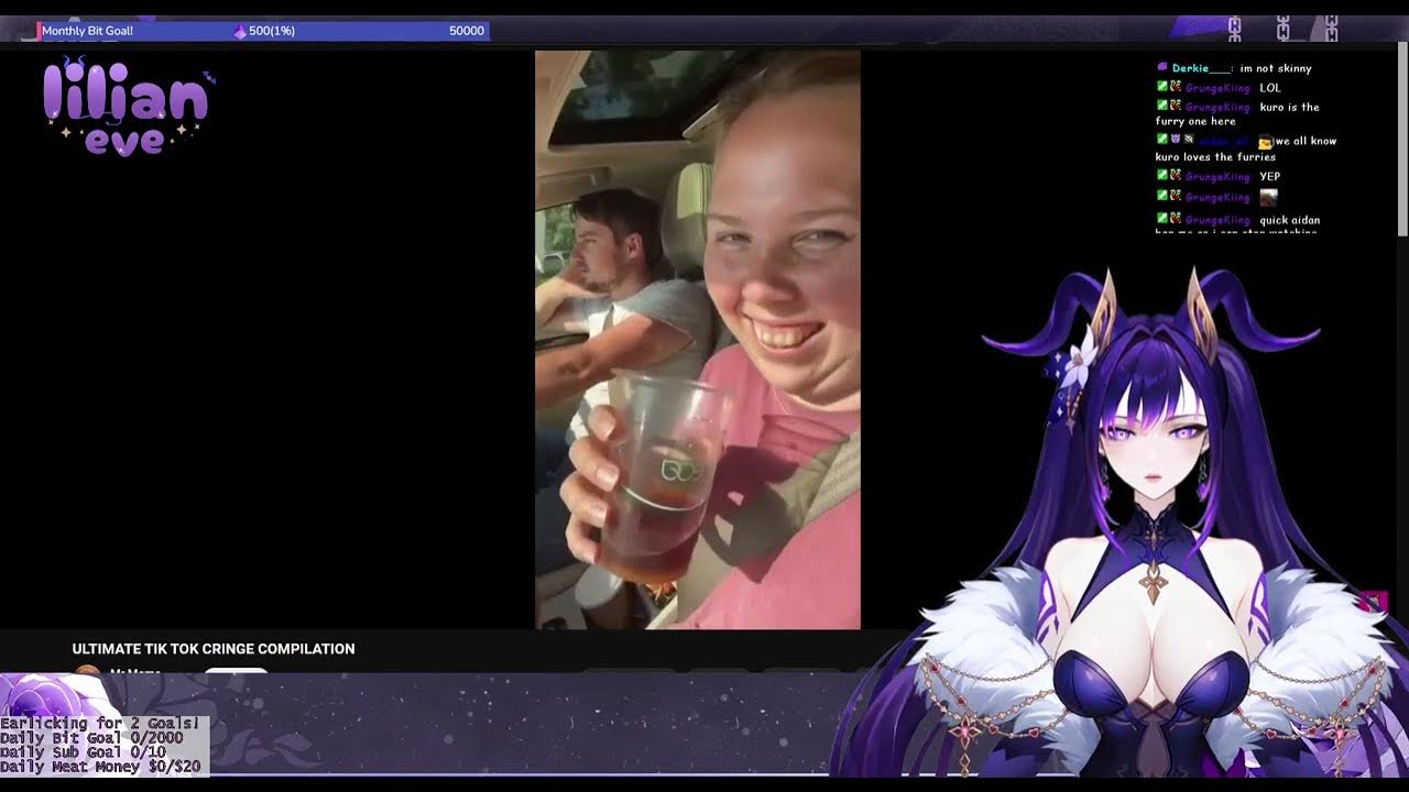 @LilianEve_ASMR reacts to tiktok cringe VOD - YouTube