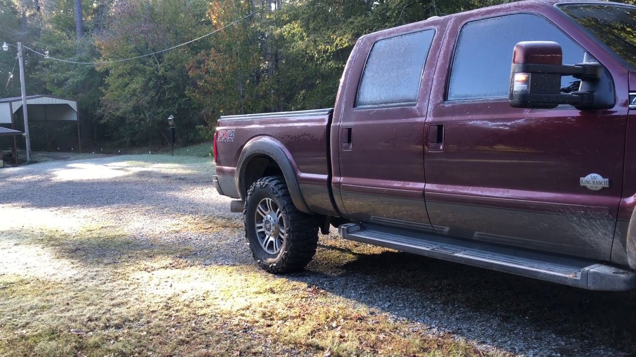 2015 6.7 Powerstroke Deleted and Tuned Cold Start (plugged in overnight ...