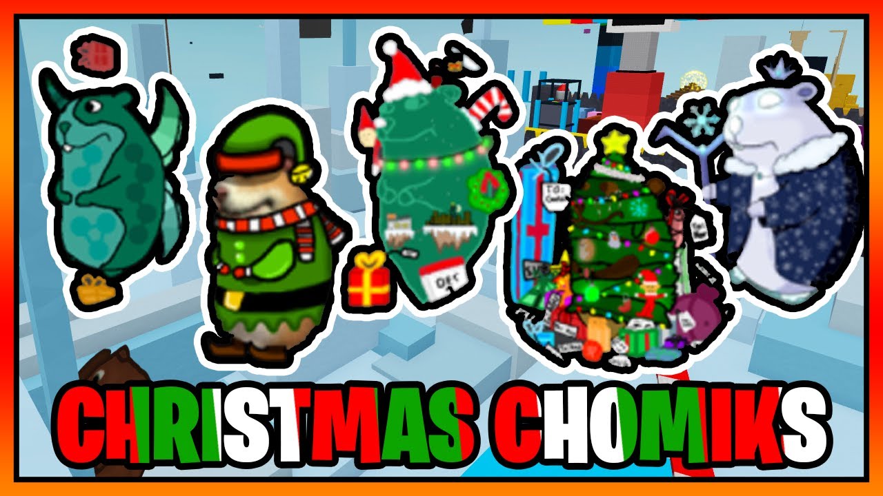 How to get the 5 NEW CHRISTMAS CHOMIKS + BADGES in FIND THE CHOMIKS ...