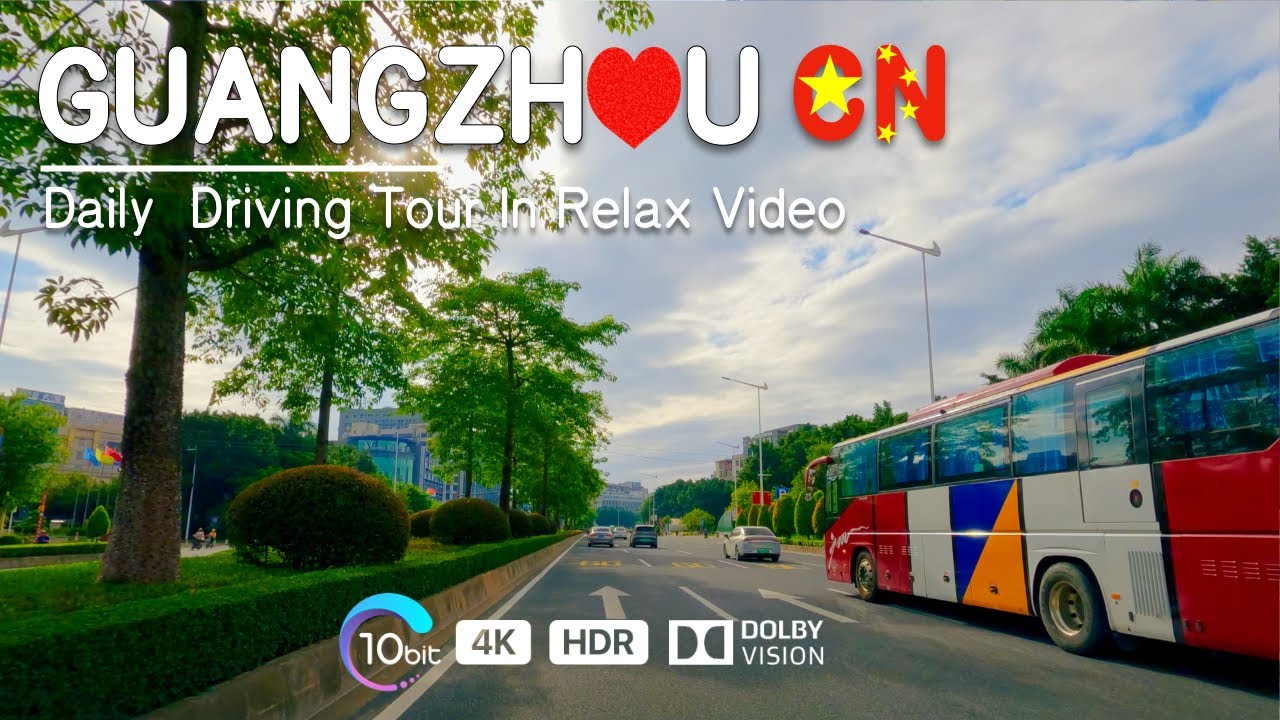 [Daily☀️] Guangzhou City, Huadu Driving Tour, Stress-Relieving Drive ...