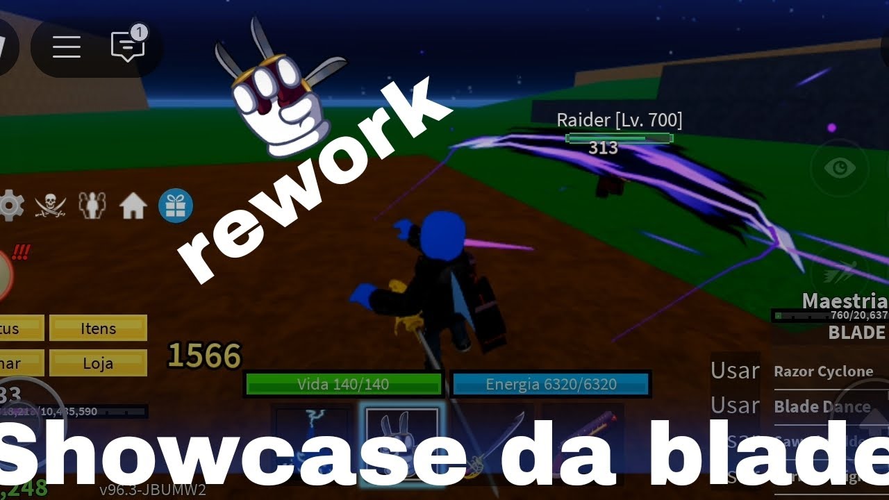 Showcase da blade/chop rework na nova atualização do blox fruits(🐲 ...