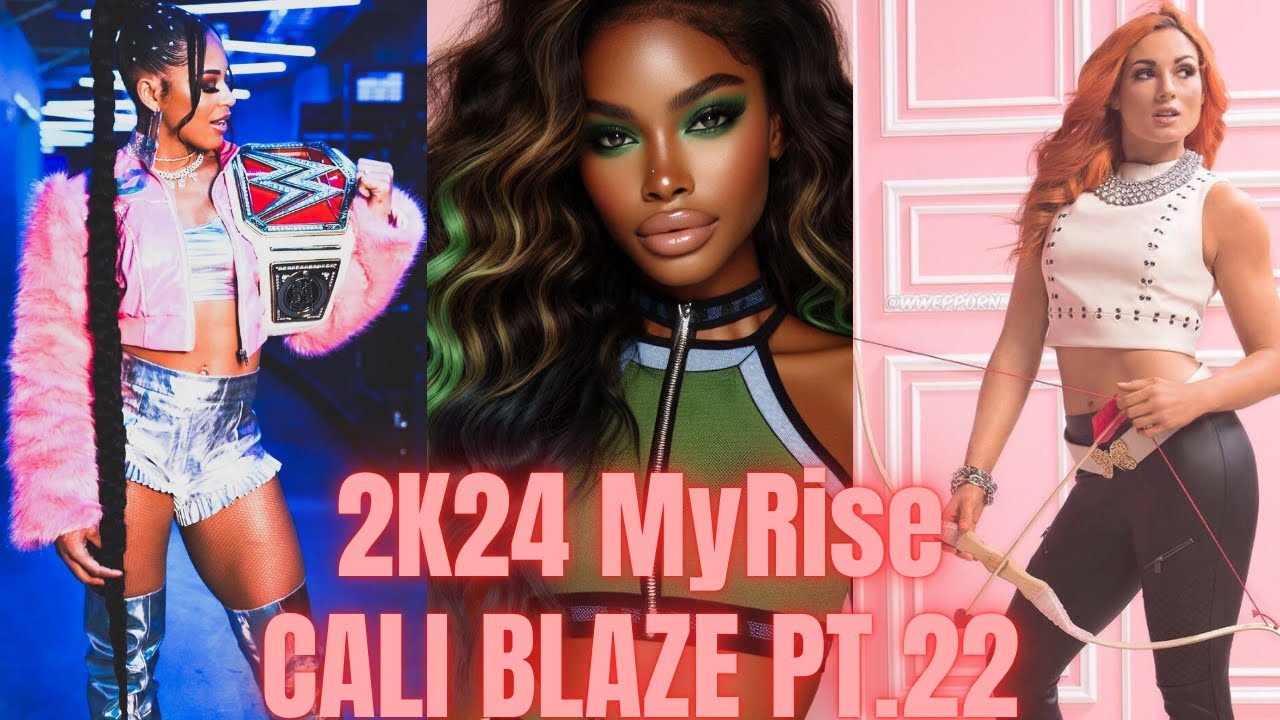 WWE 2K24 Women's MyRise Gameplay | Taking Bianca Belair's title ...