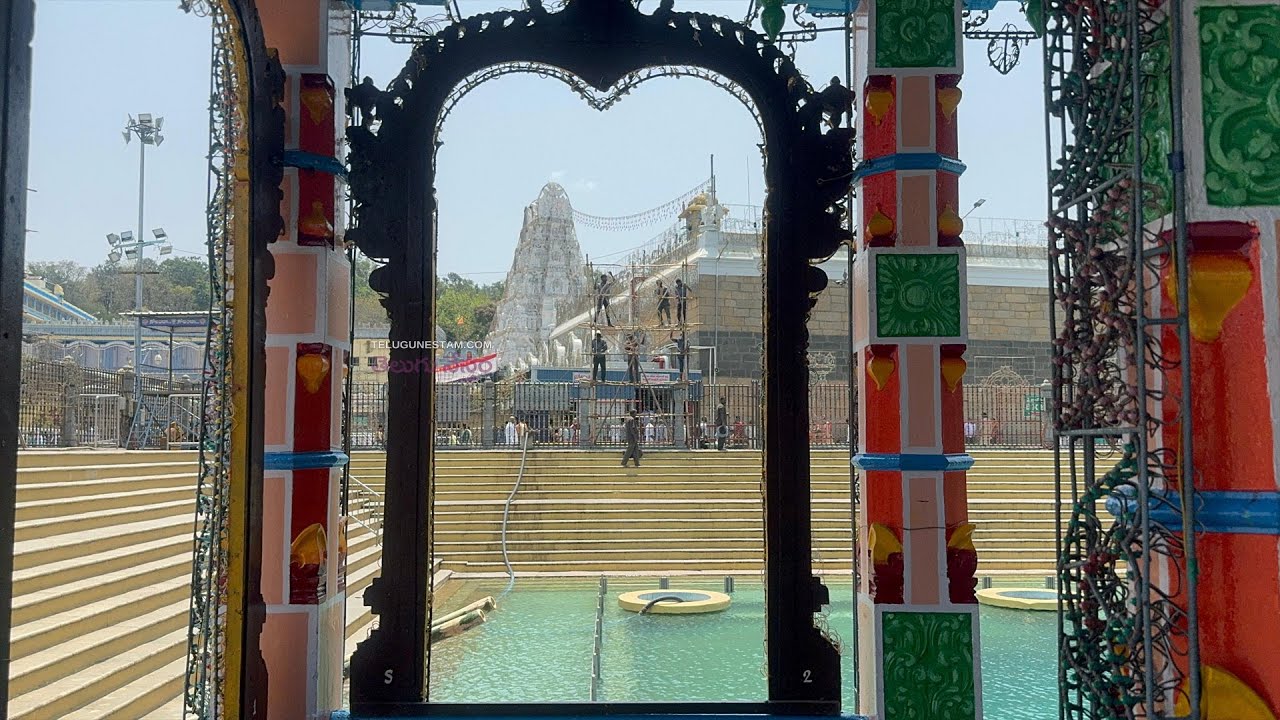 Splendid View Of Tirumala Sri Venkateswara Swamy Temple From Pushkarini ...
