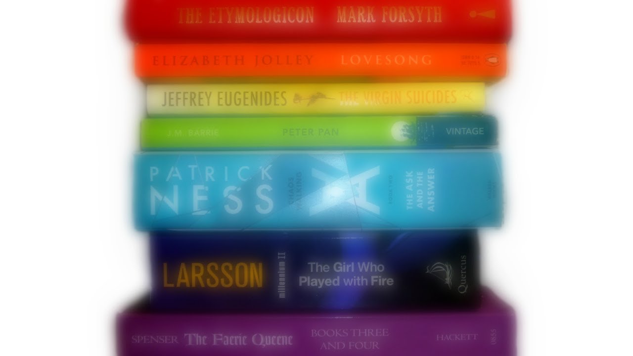 Rainbow Spines Book Tag - YouTube