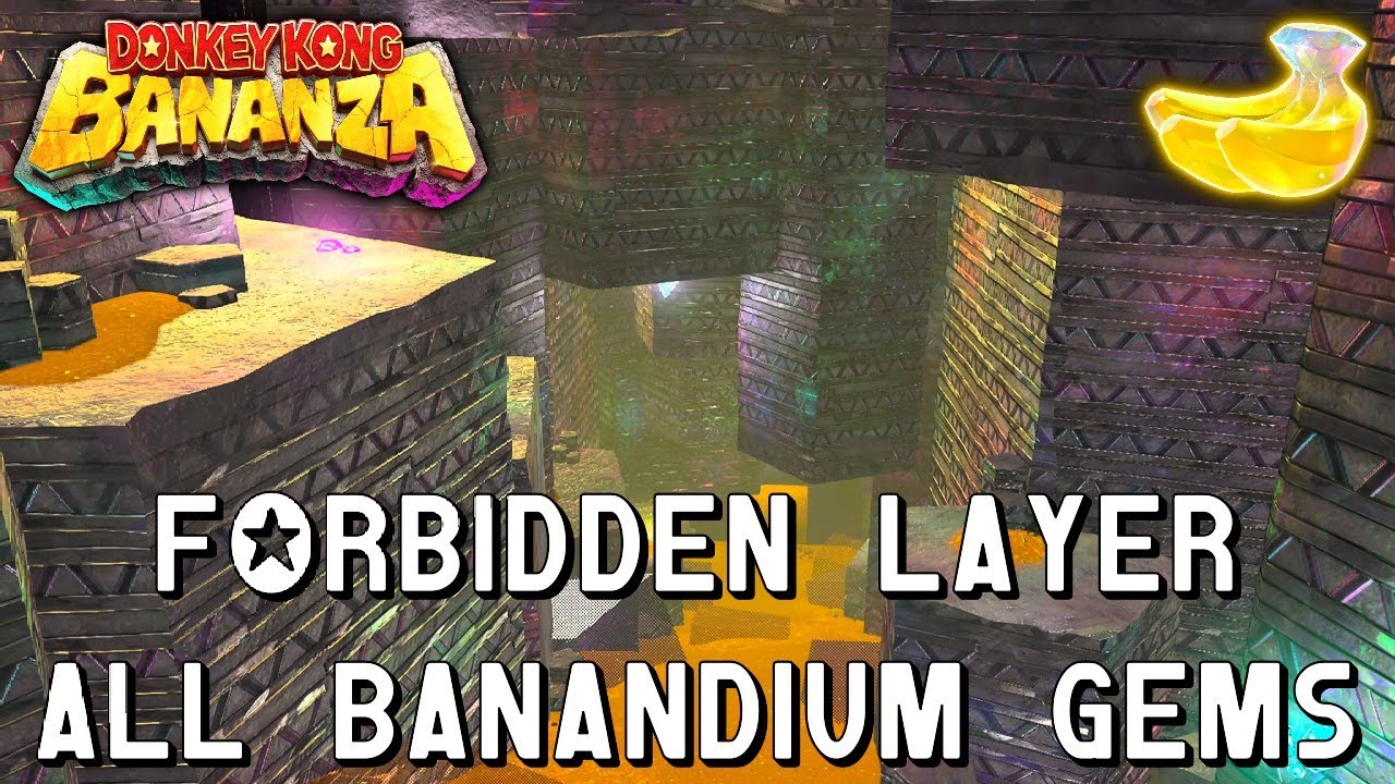 Donkey Kong Bananza - Forbidden Layer All Banandium Gems Locations - YouTube