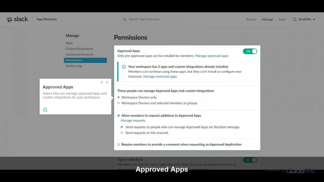 How to Change app permissions in Slack @SlackHQ ‏ - YouTube