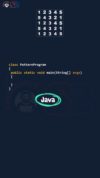 Tricky Java Pattern Program | Number Pattern #shorts #java #shorts #softethics #programmer_one ...