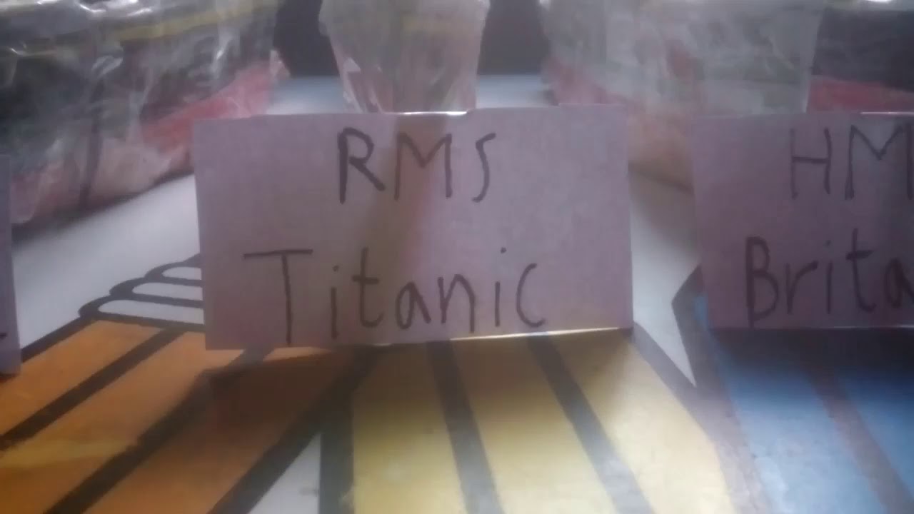 5 ship RMS Lusitania rms Olympic RMS Titanic hmhs Britannic ss funtanic ...