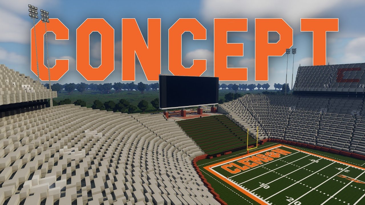 Clemson Memorial Stadium Concept - Minecraft - YouTube