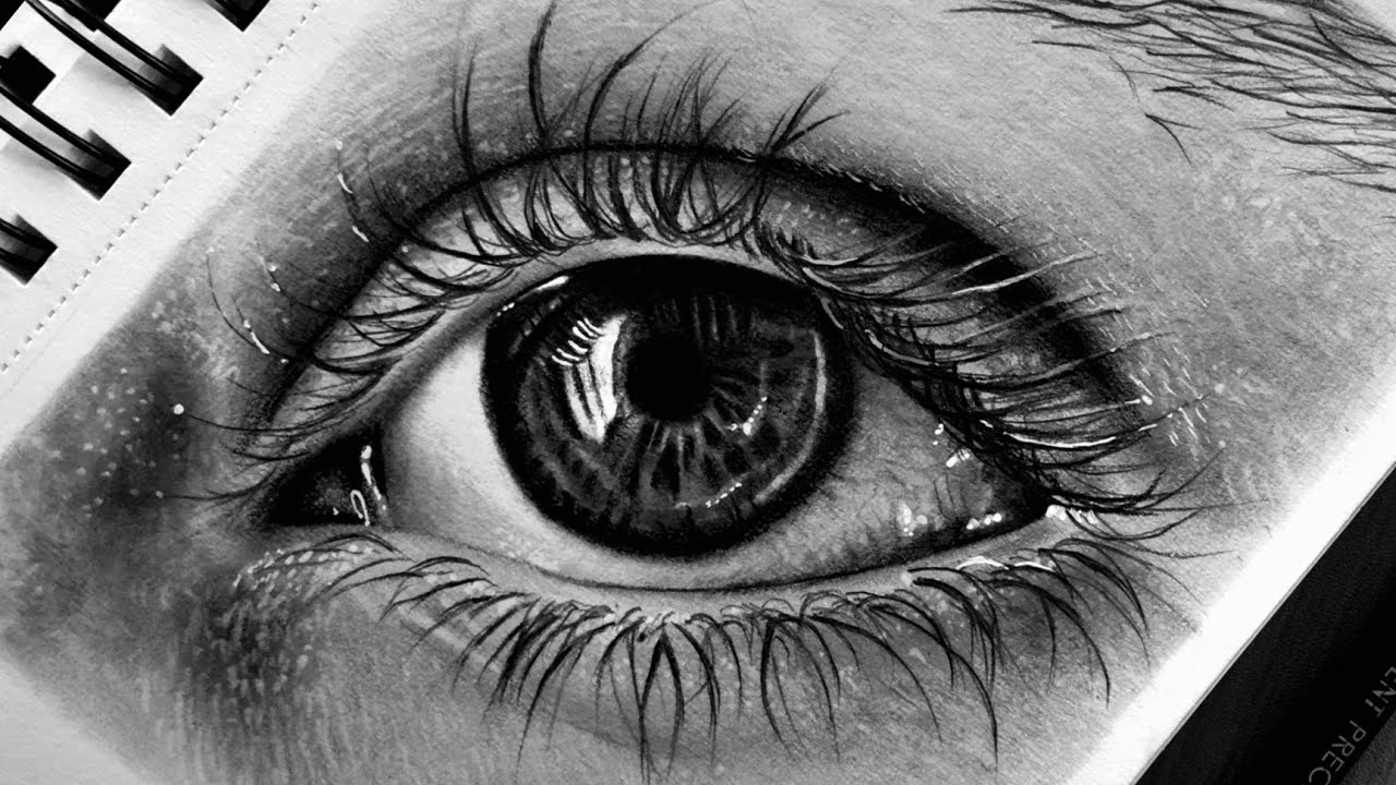 How to Draw a Hyper Realistic Eye | Grid Method | step by step | Eye ...