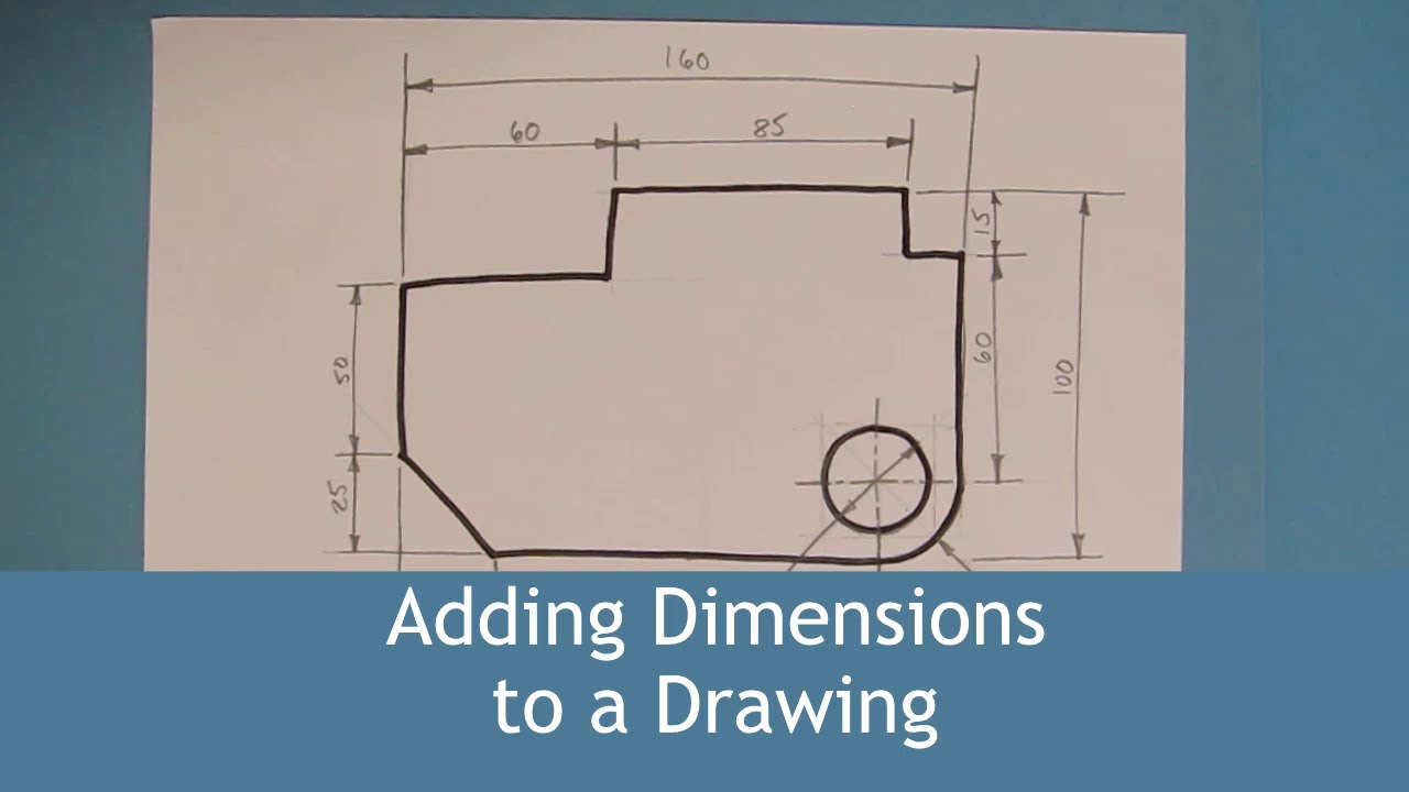 4 Adding Dimensions to a Drawing - YouTube