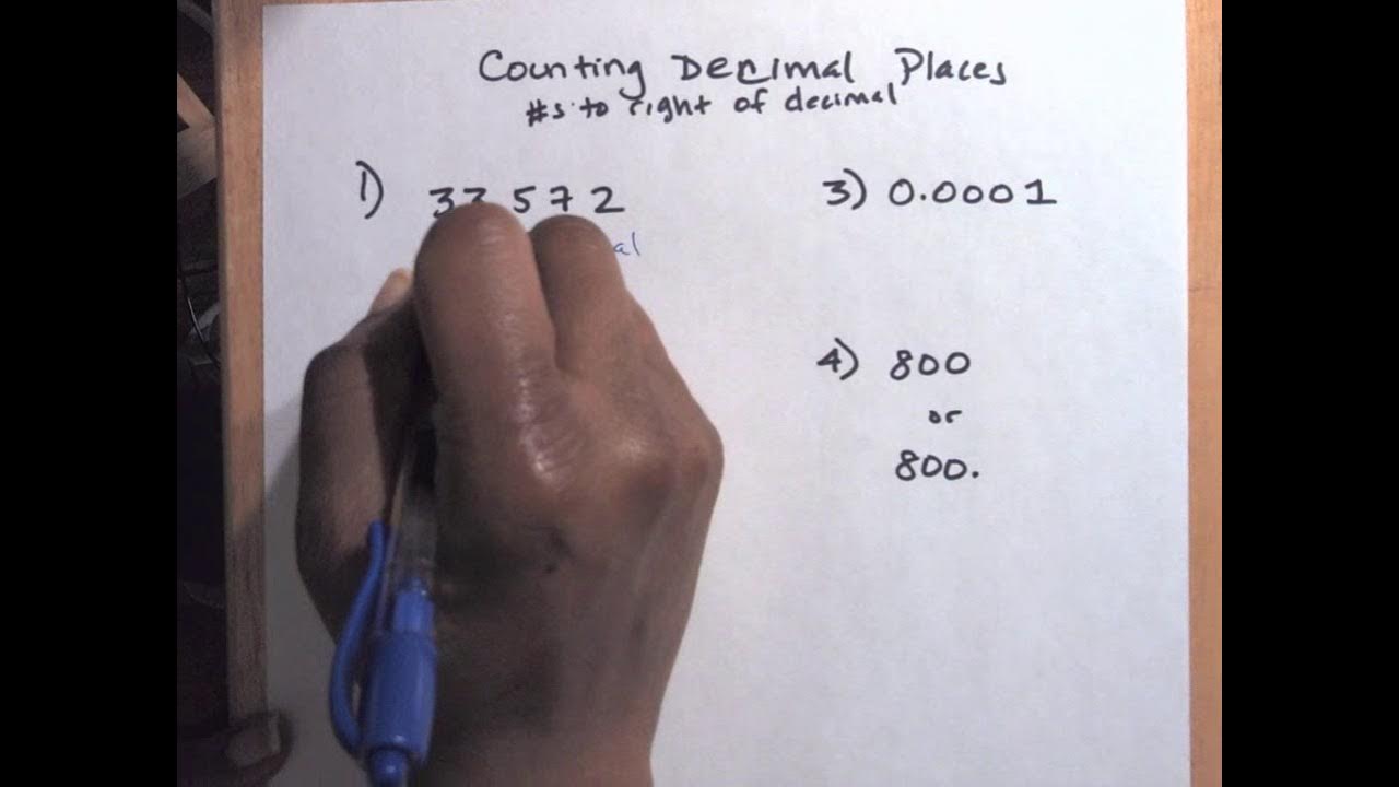 Counting Decimal Places - YouTube