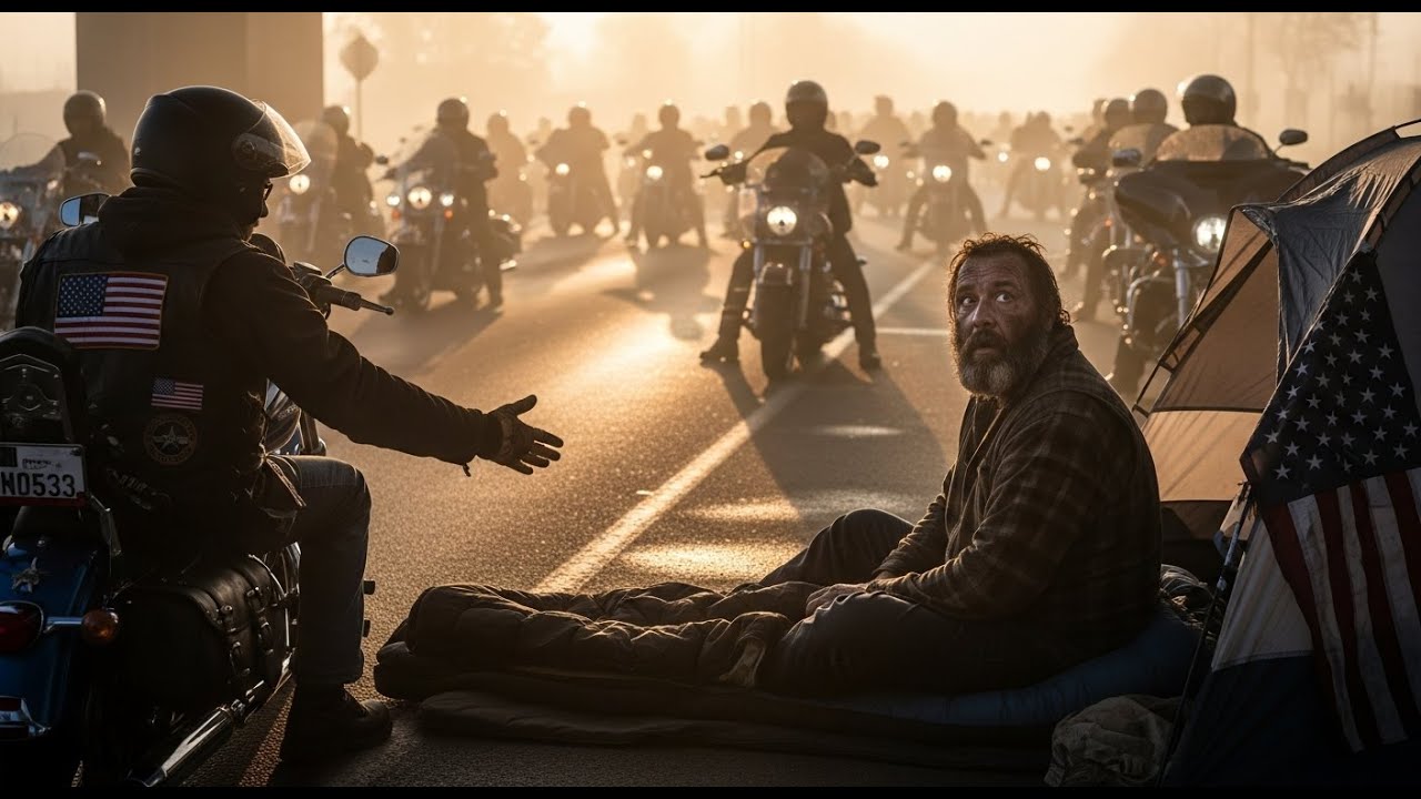 Homeless Veteran Handed Biker His Last $5 — Next Morning, 400 Bikers ...