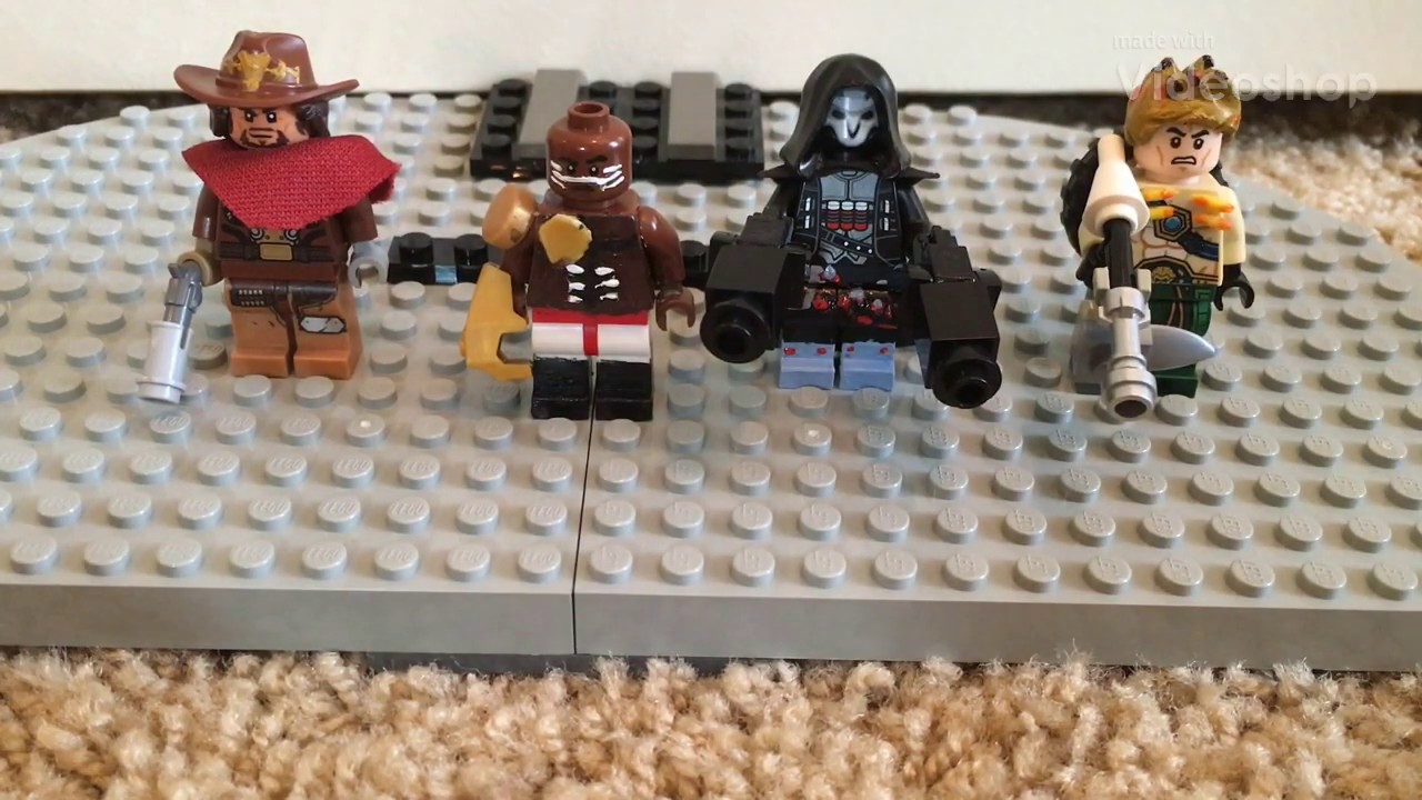 My custom overwatch LEGO minifigures - YouTube
