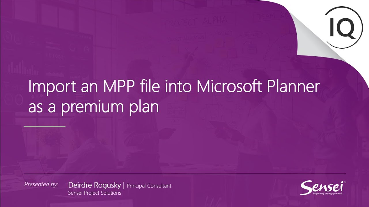 Importing a MPP file into Planner - YouTube