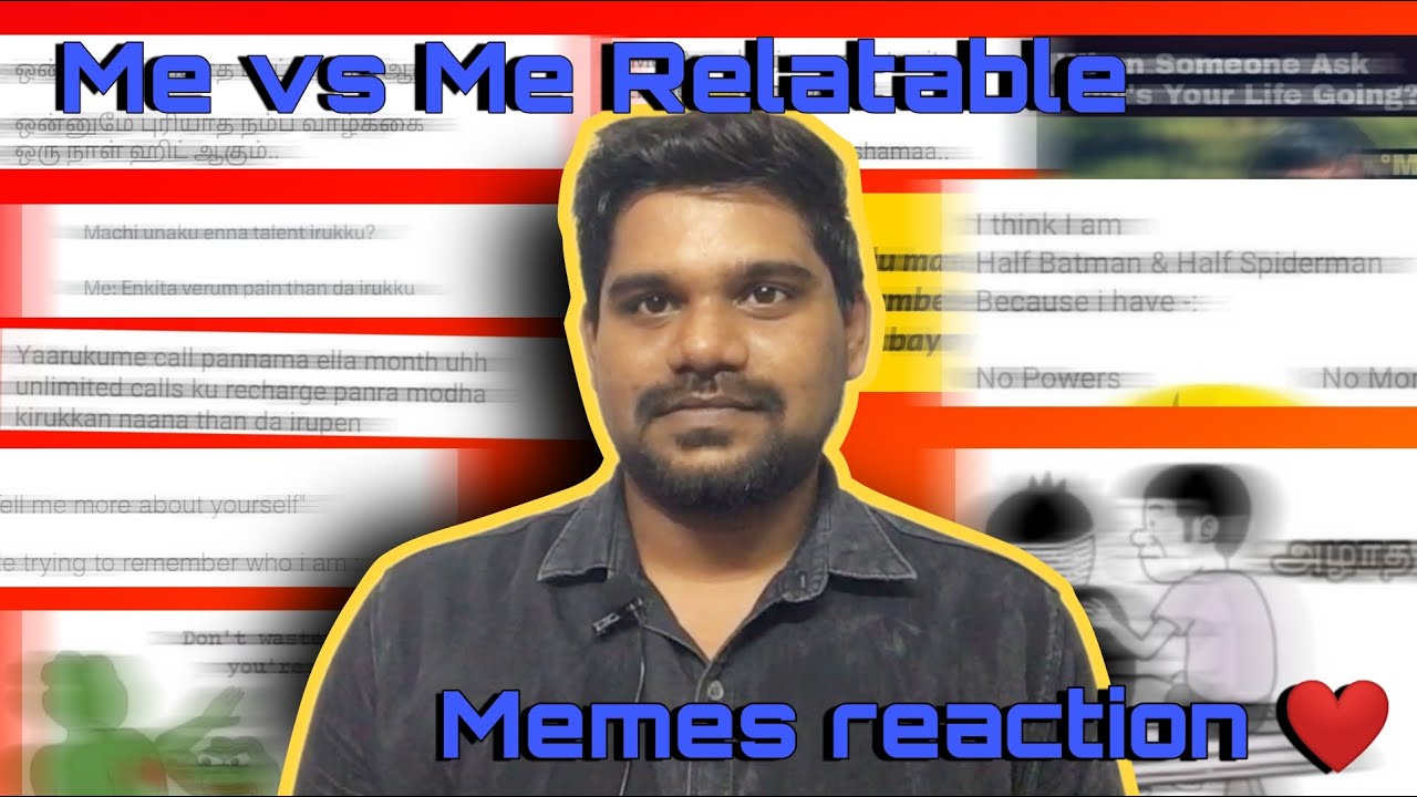 Me vs Me relatabel memes reaction video | @milkmanoj | #mla | #memes ...