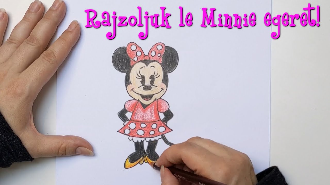 Rajzoljuk le Minnie egeret! - YouTube