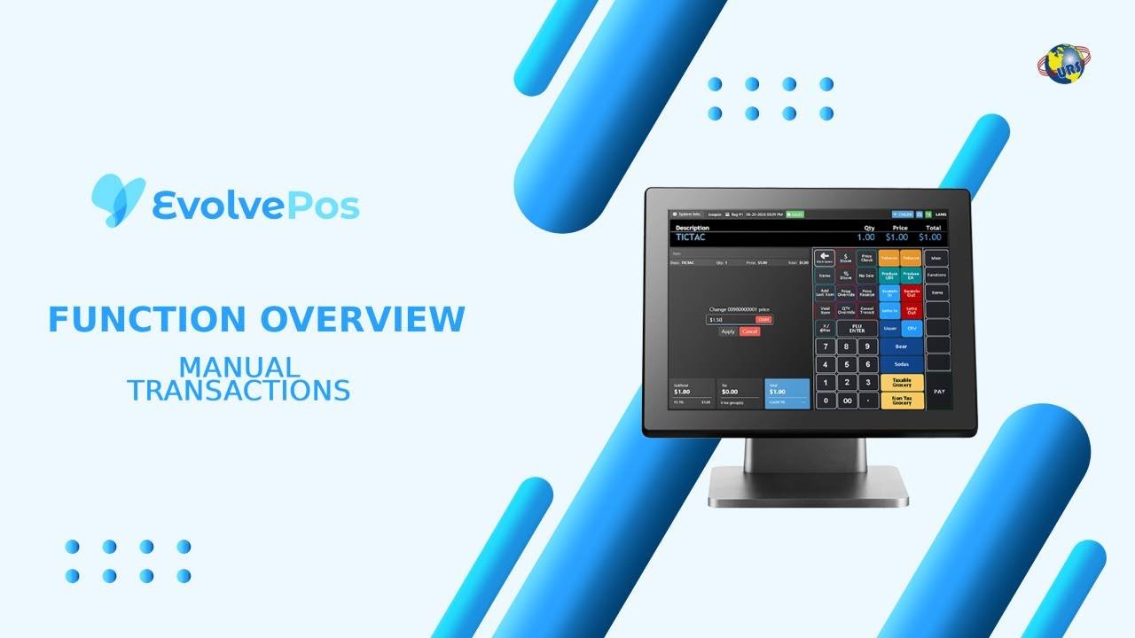 Evolve POS- Manual Transactions - YouTube