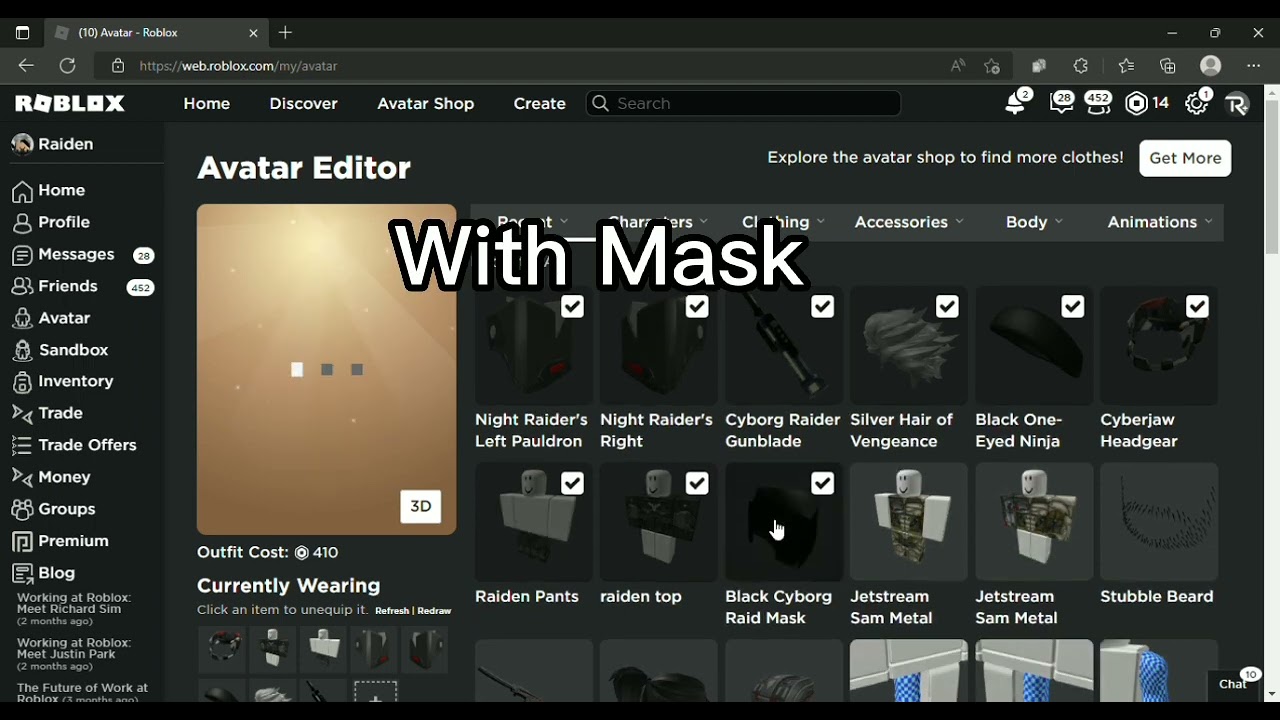 How To Make Raiden In Roblox - YouTube
