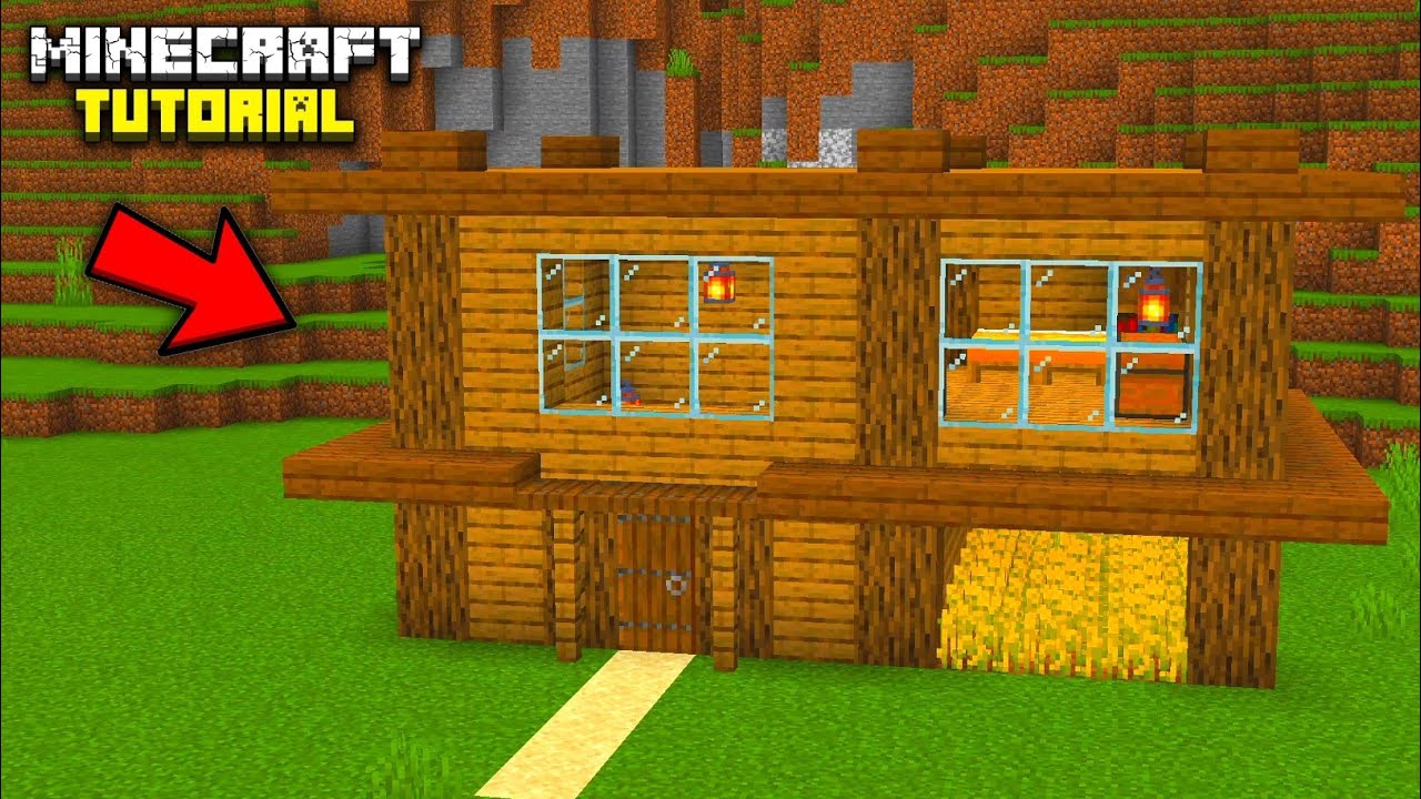 Minecraft: How To Build a Easy Survival House (Tutorial) - YouTube