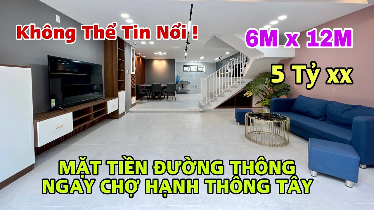 KHÔNG THỂ TIN NỔI ! 6M x 12M đúc kiên cố 3.5 lầu đường 6m thông giá chỉ ...