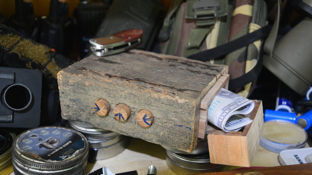 HOW TO MAKE A MINI SAFE FROM A PIECE OF WOOD - YouTube