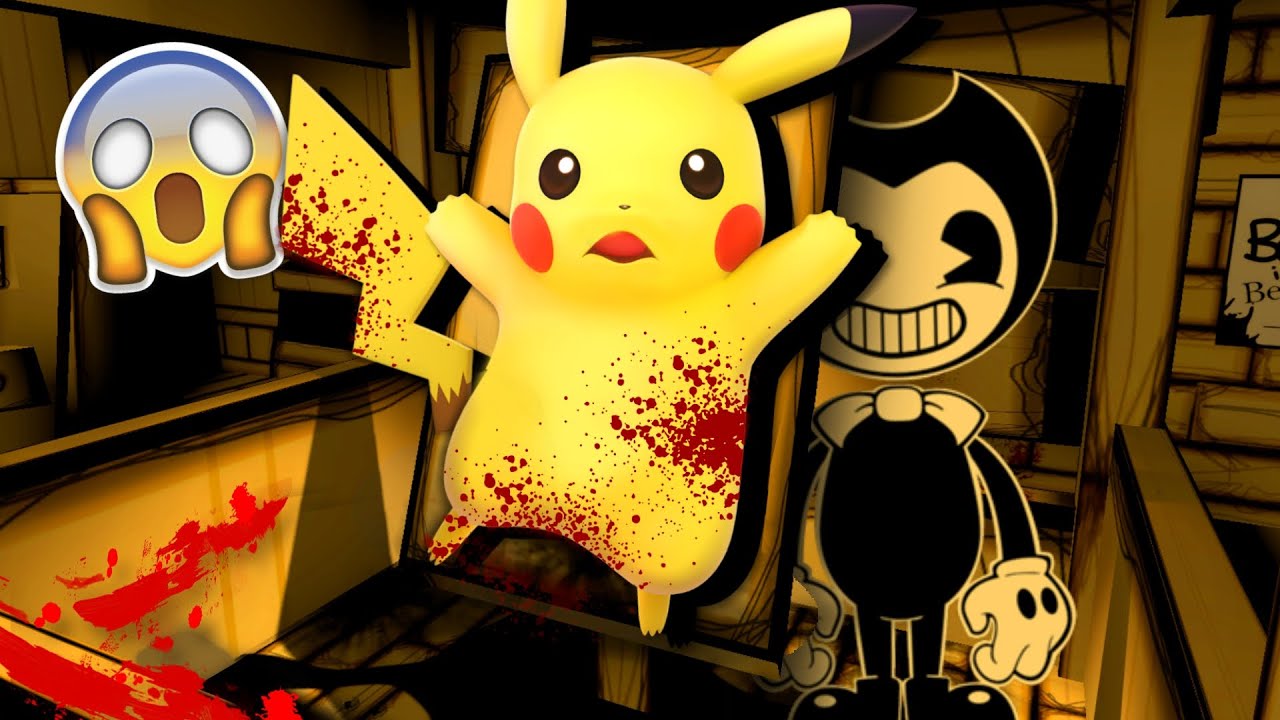 HE MAT4D0 Y TORTUR4D0 A PIKACHU 💀😱 BENDY AND THE INK MACHINE - YouTube