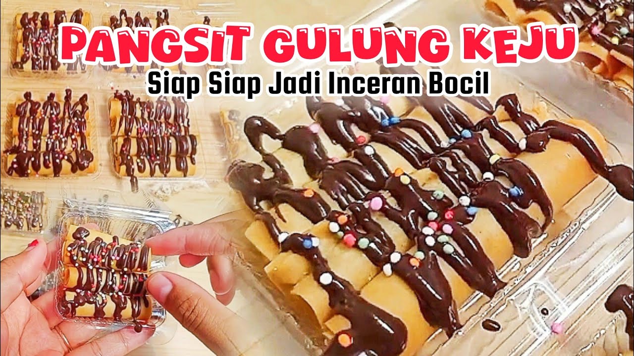 IDE JUALAN PANGSIT GULUNG COKLAT KEJU‼️ NGEJU DAN LUMER COKLAT NYA ...