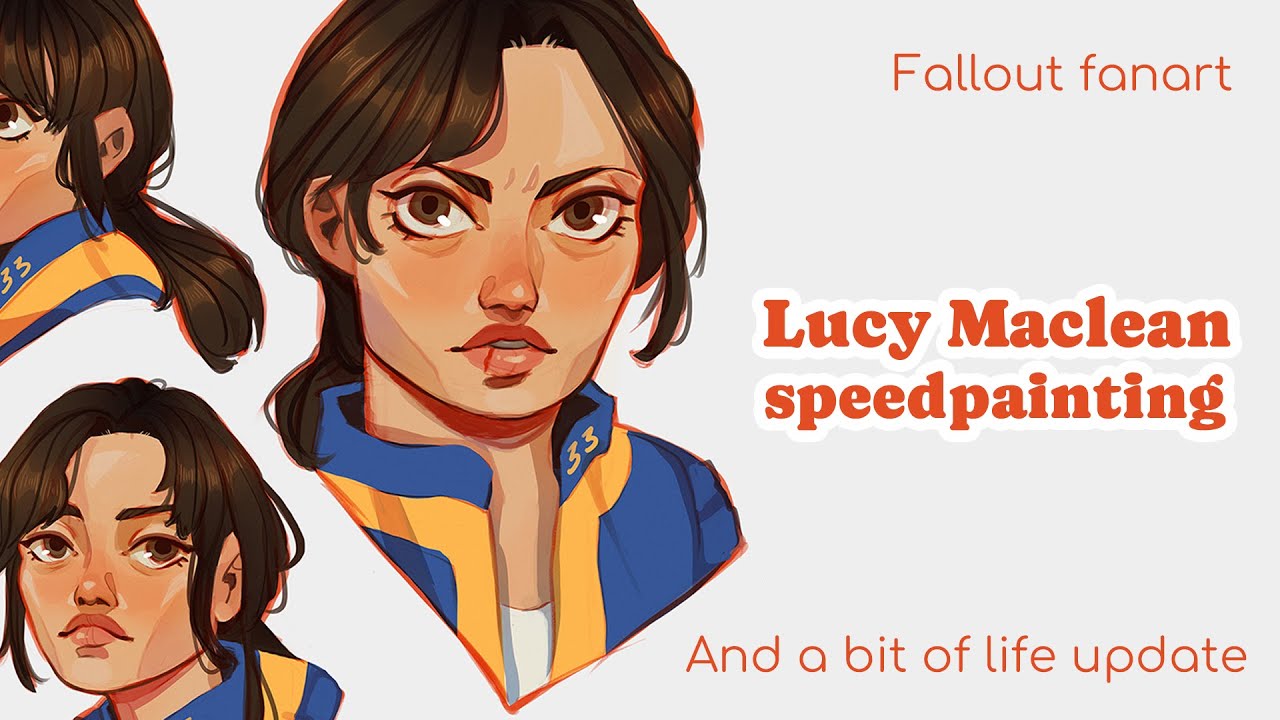 Lucy Maclean / Fallout/ speepainting process + life update! - YouTube