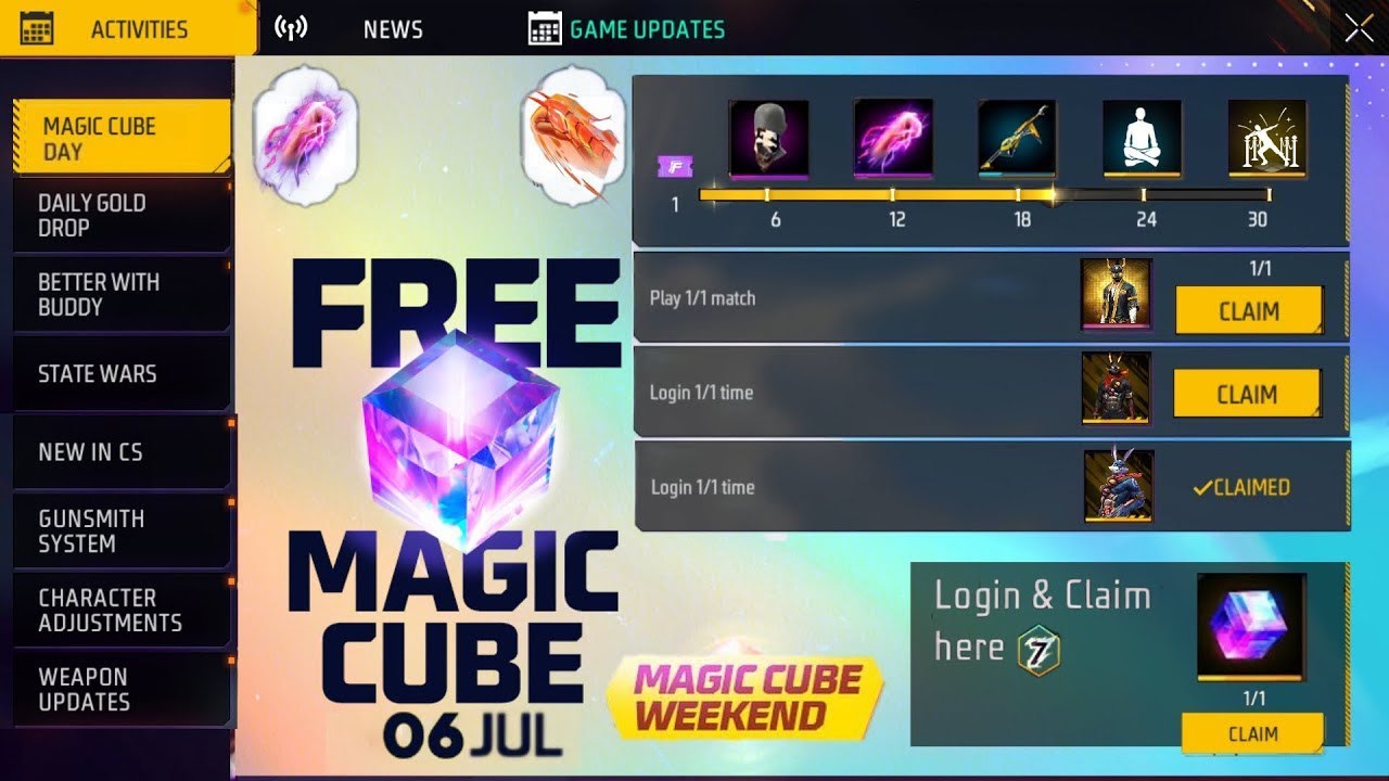 CLAIM MAGIC CIBE FREE RARE REWARD | AUGUST BOOYAH PASS | UPCOMING ...