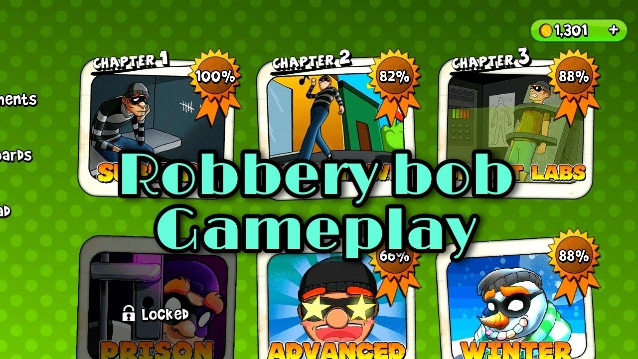 Robbery bob gameplay | Chapter 1 Suburbs | - YouTube
