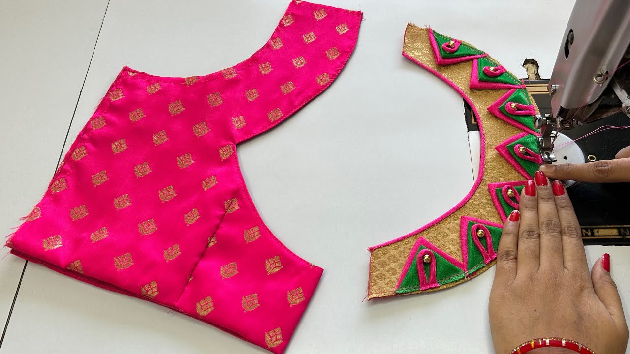 Designer Blouse Back Neck Design | Blouse | Cutting And Stitching Back ...