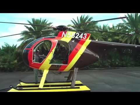 Flying a retro edition of the "Magnum, P.I." helicopter - YouTube