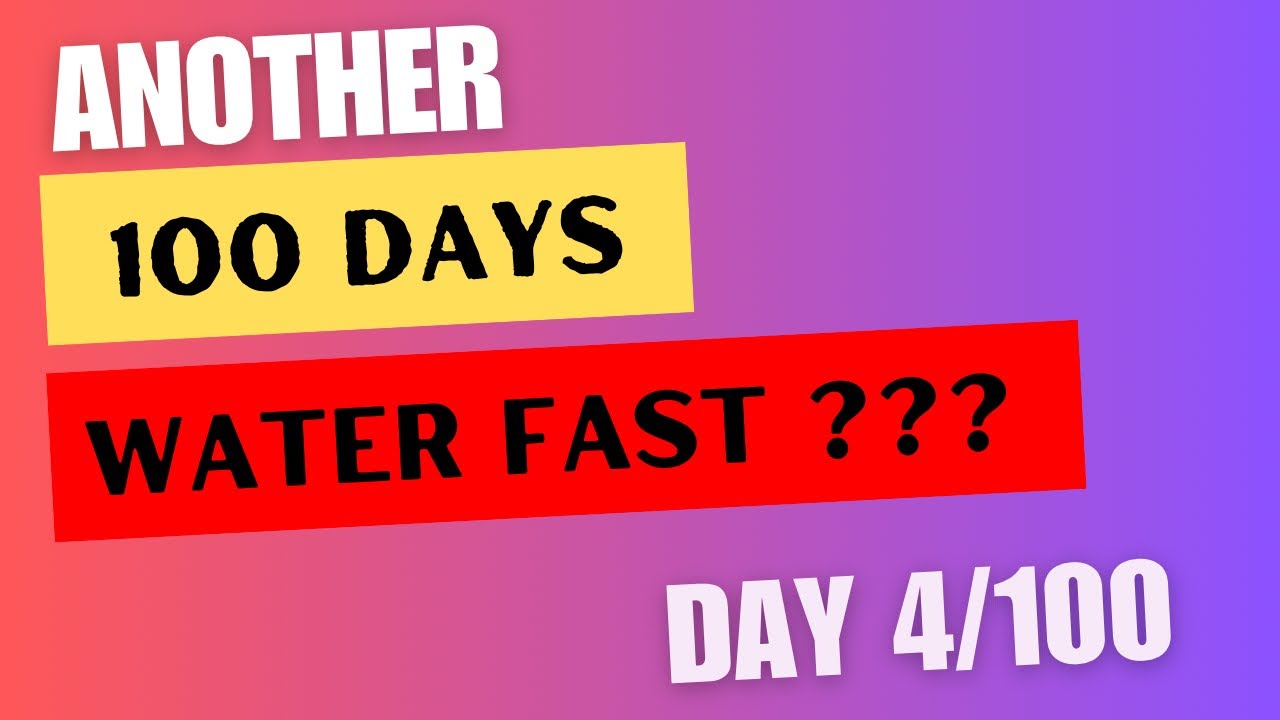 My second 100 days fast: Day4 - YouTube