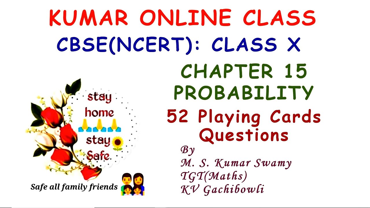 Maths Class X Chapter 15 Probability - 52 Playing cards based questions ...