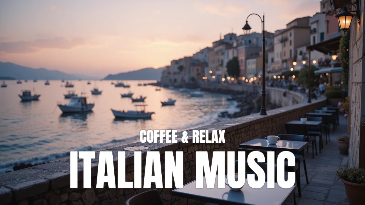 Vintage Italian Flow 🌊 Romantic Instrumentals & Coastal Café - YouTube