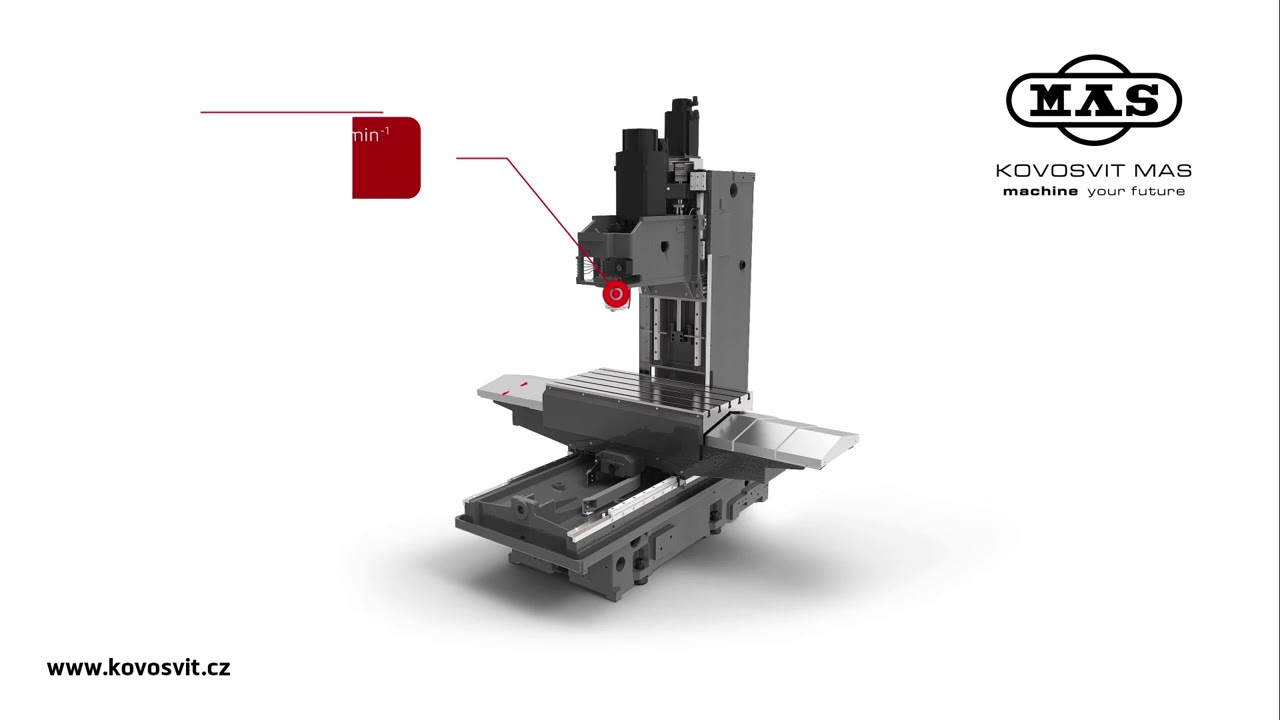 Вертикальный обрабатывающий центр MCV 800 KOVOSVIT MAS - YouTube