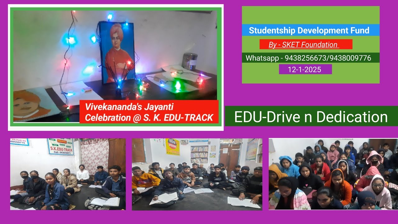 # Vivekananda's Jayanti ️ # S. K. EDU-TRACK ️ 12 January 2025 - YouTube