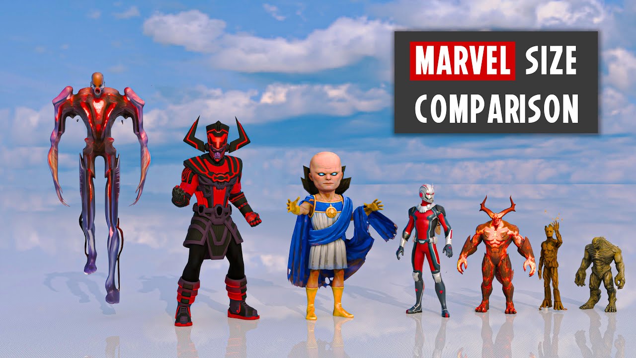 Marvel Characters Size Comparison – From Ant-Man to the Dormammu! - YouTube