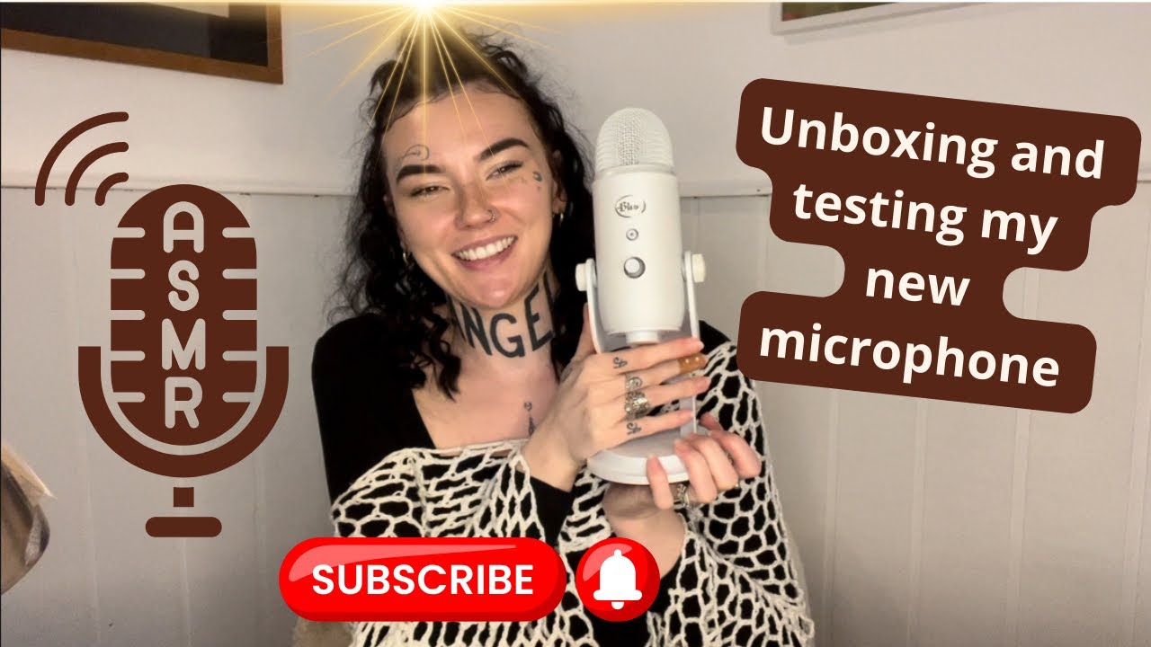 ASMR | unboxing and testing my new Blue Yeti mic - YouTube