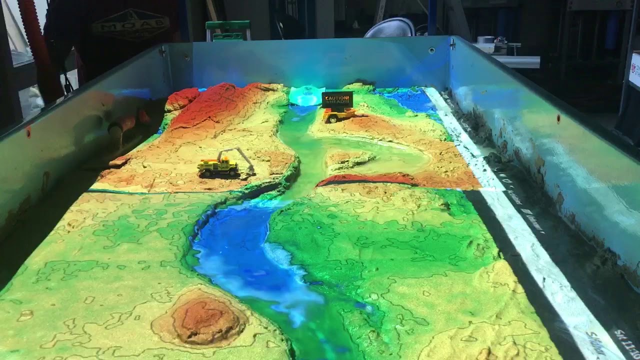 River Simulator with Sandbox projection - YouTube