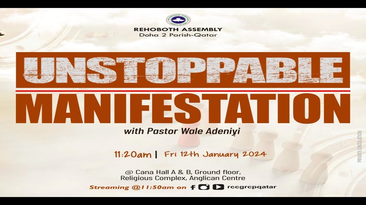 Friday, 12th January 2024 || Unstoppable Manifestation || Pastor Wale ...