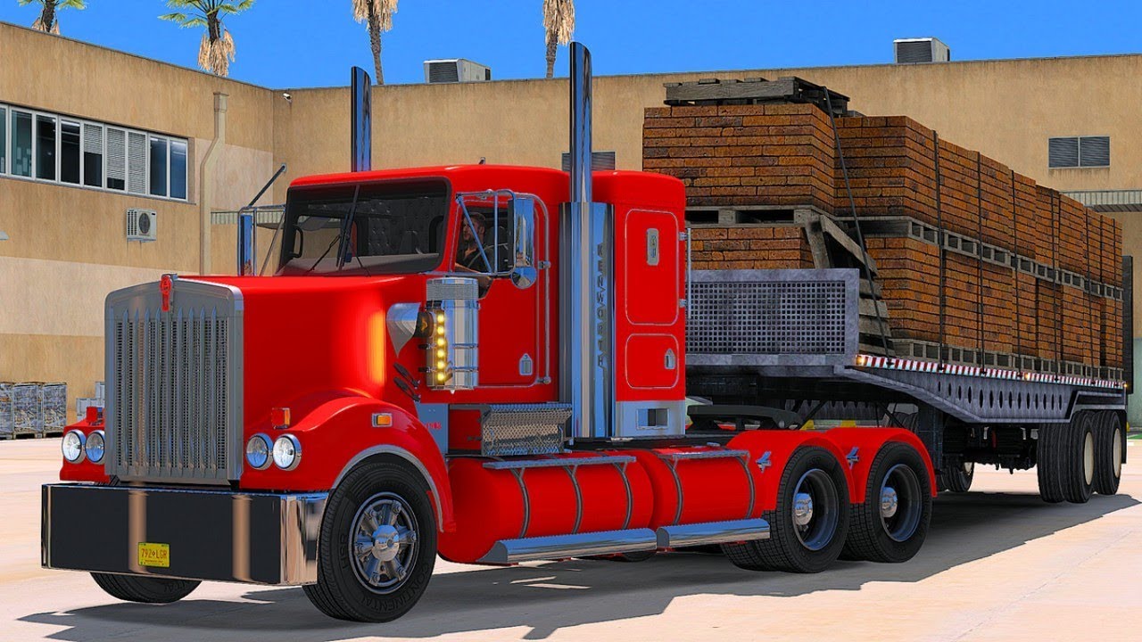 ATS MODS KENWORTH T-908 AMERICAN TRUCK SIMULATOR - YouTube