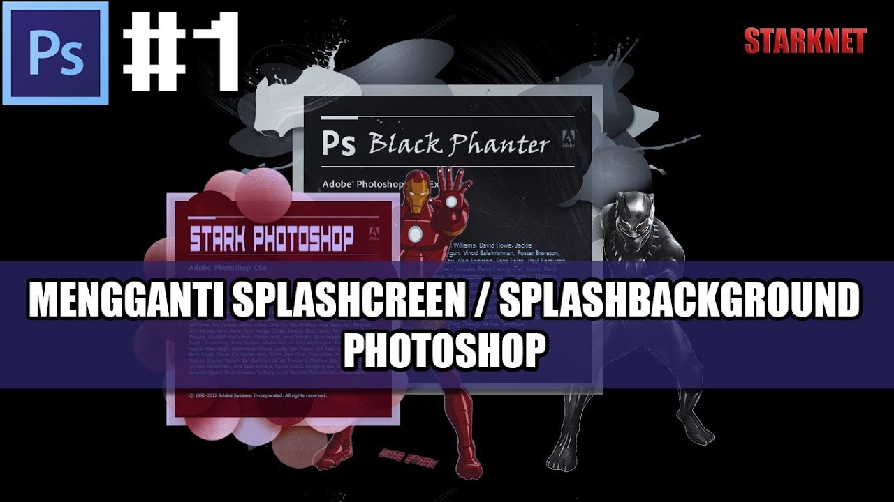 [TUTORIAL] PS#1 - Mengganti Splash Screen/Background Photoshop - YouTube