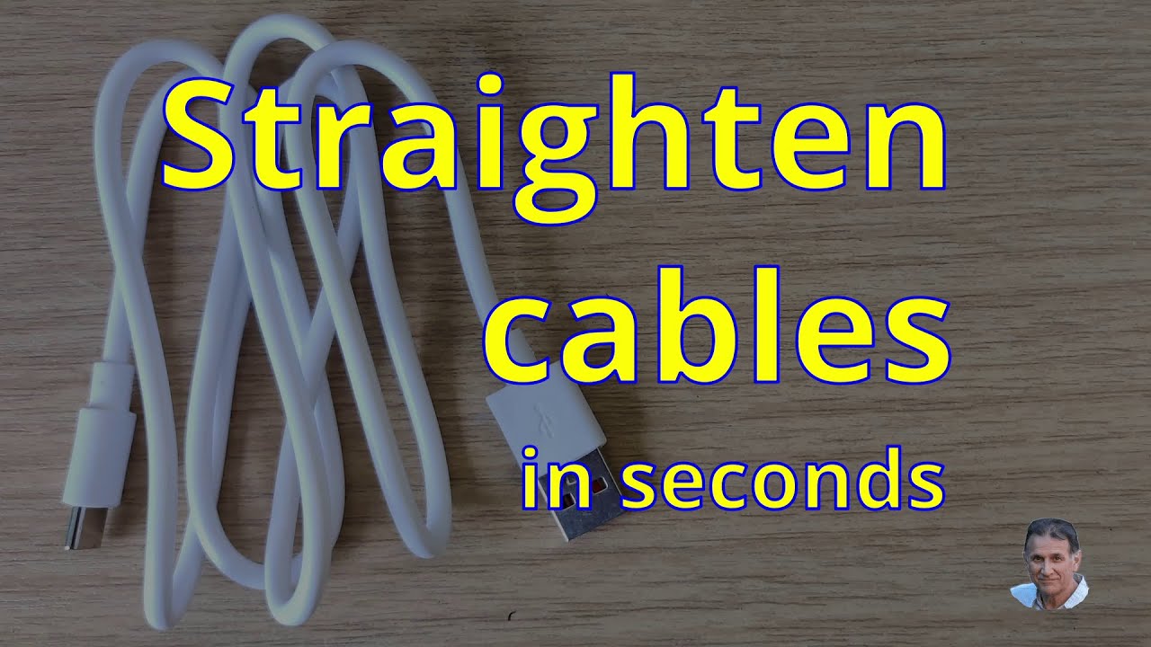 Straighten cables. How to remove the kinks in your cables. - YouTube