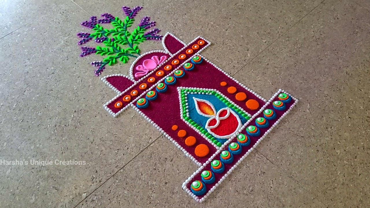 Tulsi Vivah Special Rangoli | Dev Diwali Rangoli | Latest Dev Diwali ...