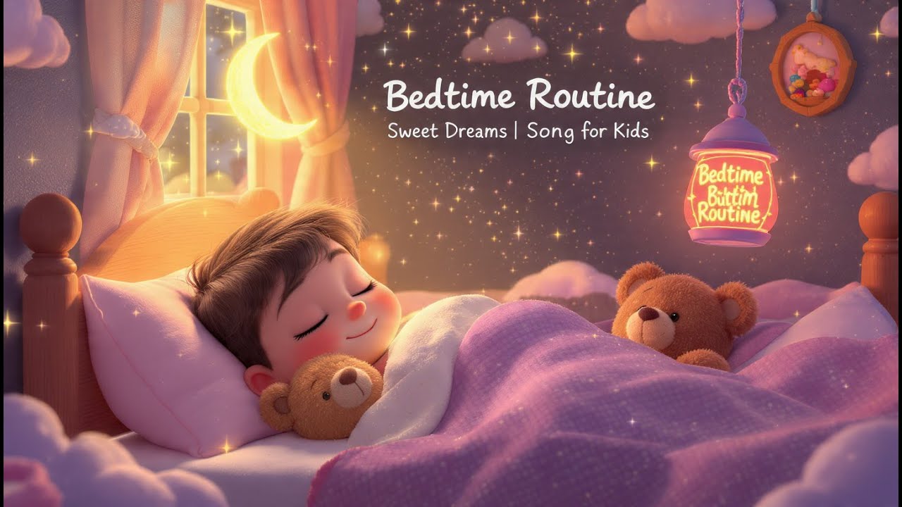 Bedtime Routine Song for Kids | Gentle Goodnight Rhymes& Sweet Dreams ...
