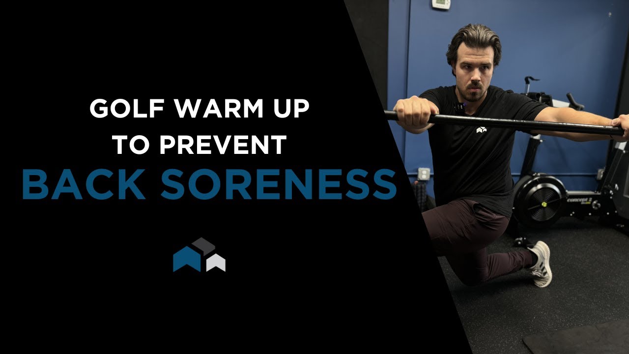 GOLF WARM UP TO PREVENT BACK SORENESS - YouTube