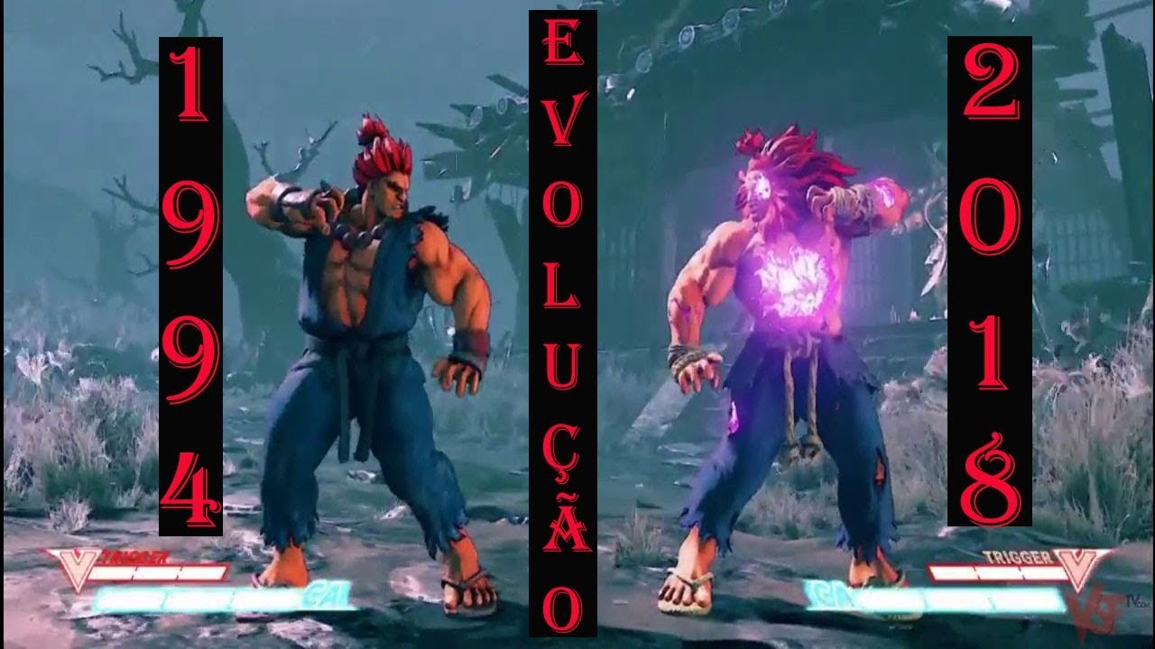 Evolução do Akuma Street Fighter (1994-2018) - YouTube